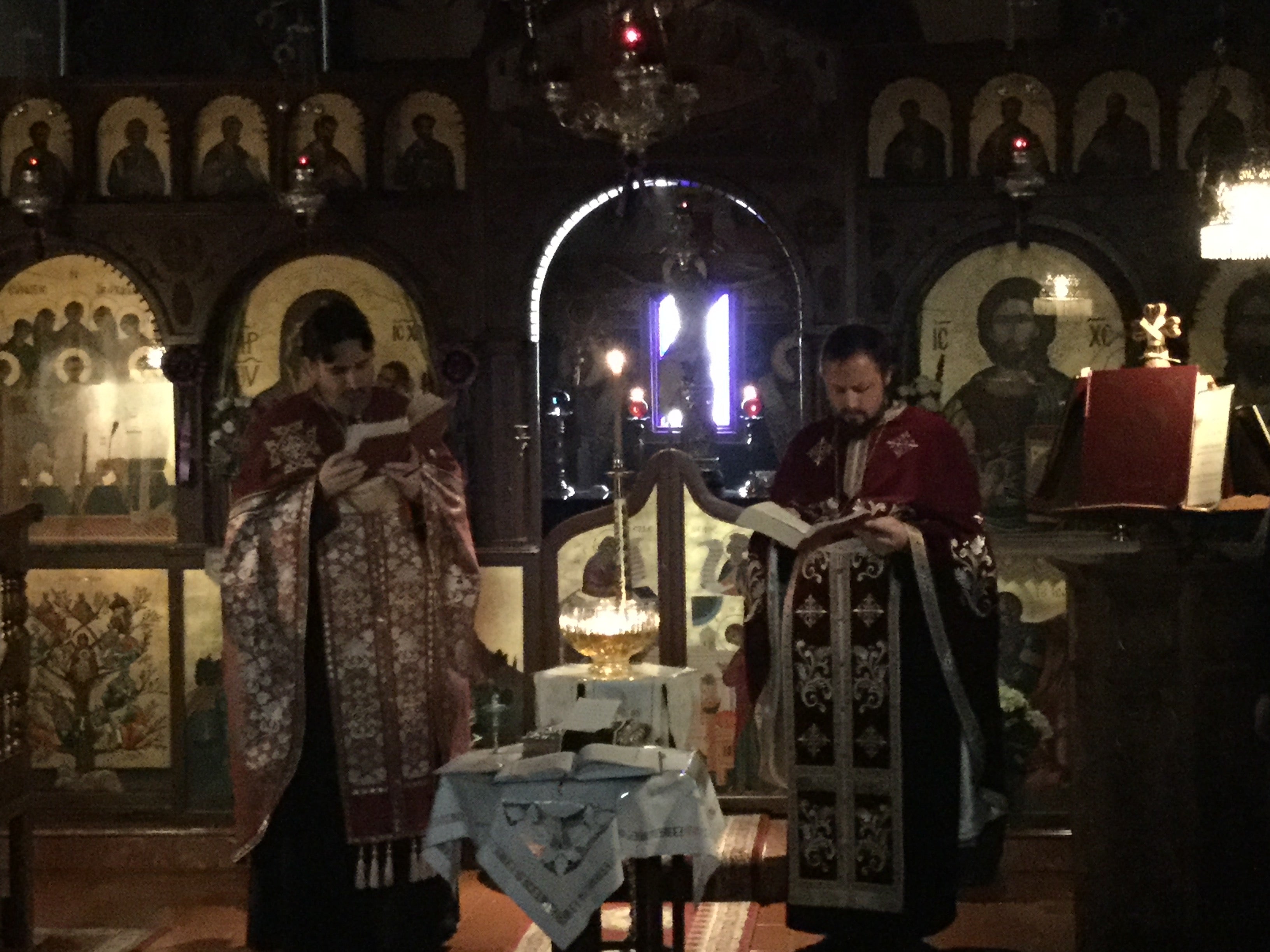 The Holy Unction Service on Holy Wednesday